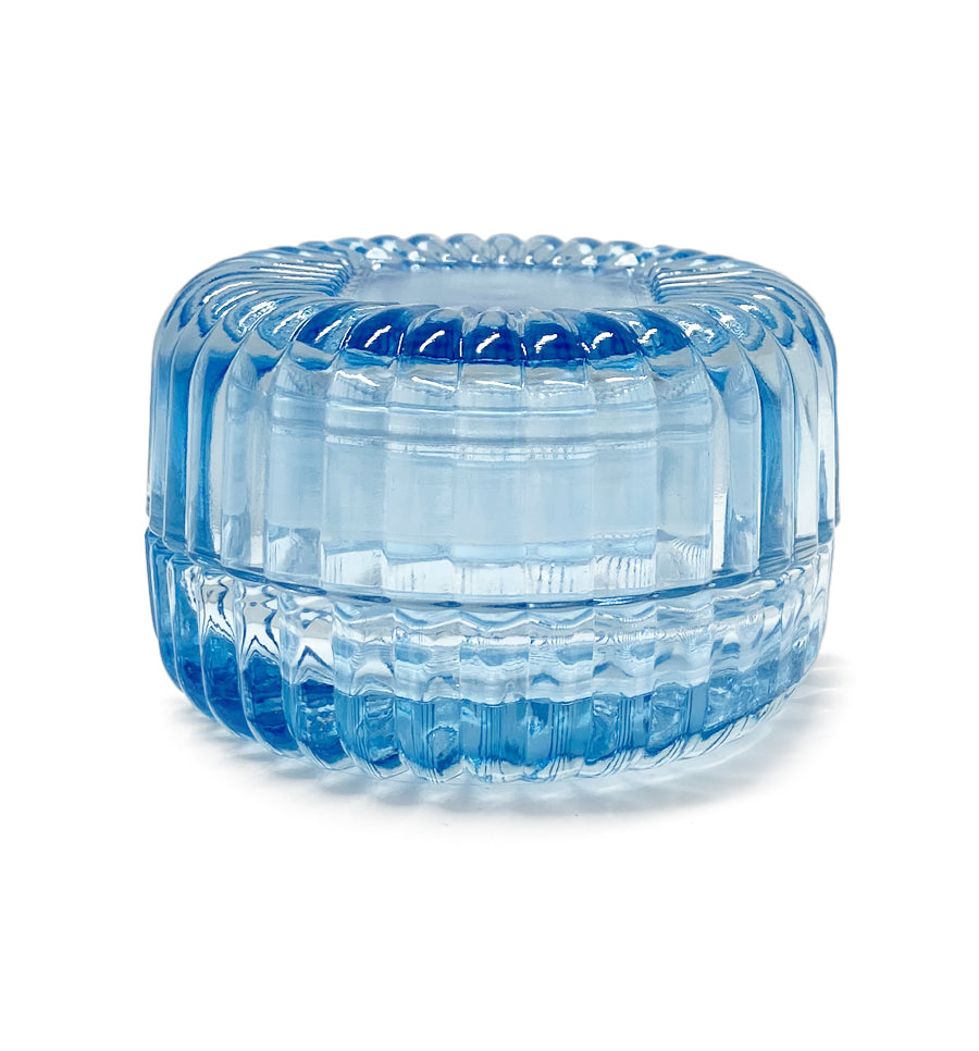 LIGHT BLUE MACARON GLASS JAR WITH LID 90ML - NZ Candle Supplies